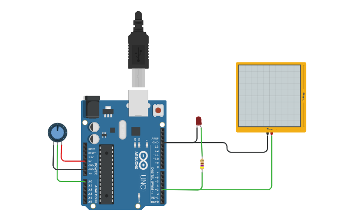 Circuit design Prática 8 - Controle de Luminosidade | Tinkercad Circuit design Prática 8 - Controle de Luminosidade | Tinkercad