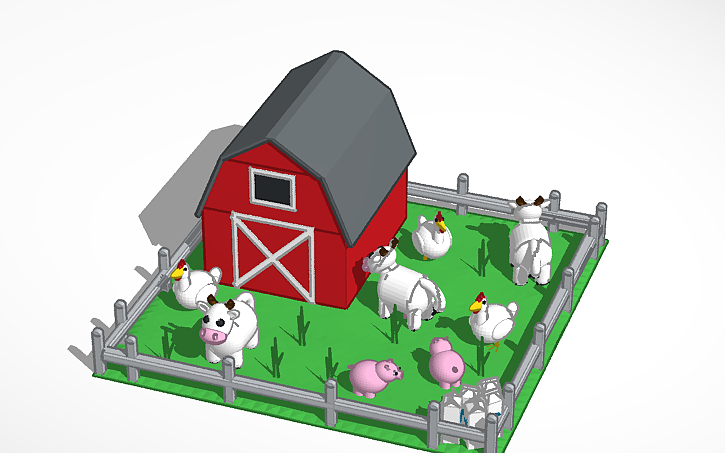 3D design The barn - Tinkercad