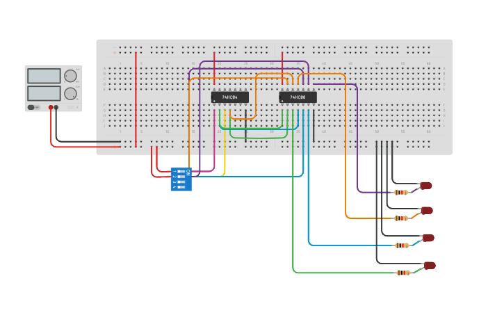 Circuit design Decoder | Tinkercad