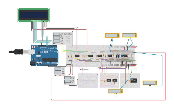 Circuit design Differential AC voltmater - Tinkercad