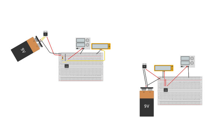Circuit design Voltage Threshold VGS(Th) - Tinkercad