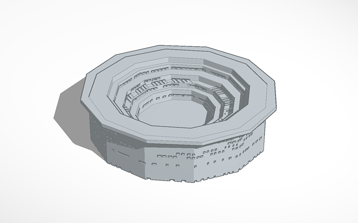 3D design coliseum - Tinkercad
