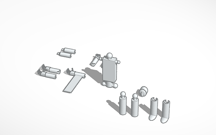 3D design action figure - Tinkercad