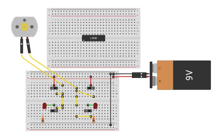 Circuit design H bridge - Tinkercad