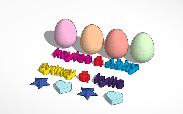 3D design Best Friends Forever - Tinkercad