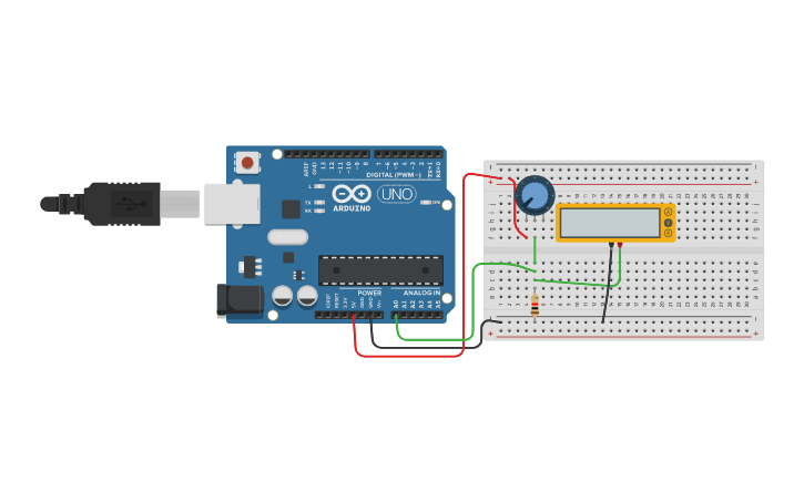 Circuit design Serial Monitor - Tinkercad