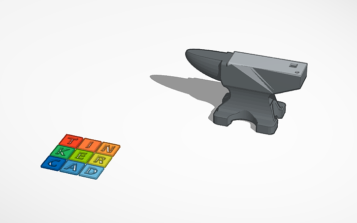 3D design anvil - Tinkercad