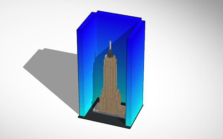 3D design Lego Empire State Building - Tinkercad