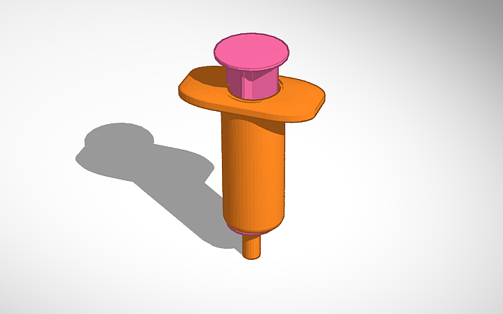 3D design syringe design - Tinkercad