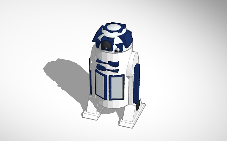 3D design R2-D2 Emile R | Tinkercad