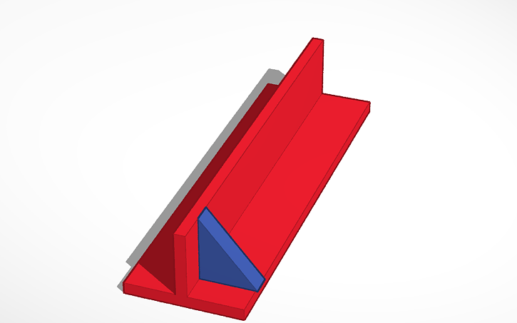 3D design Perfil "T" - Tinkercad