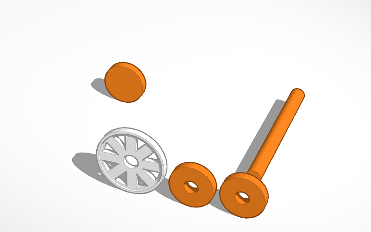 3D design Edited Train Wheels - Tinkercad