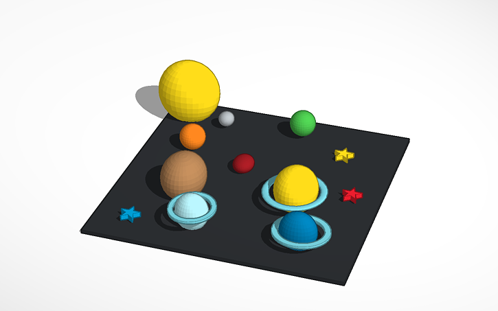 3D design Solar system - Tinkercad