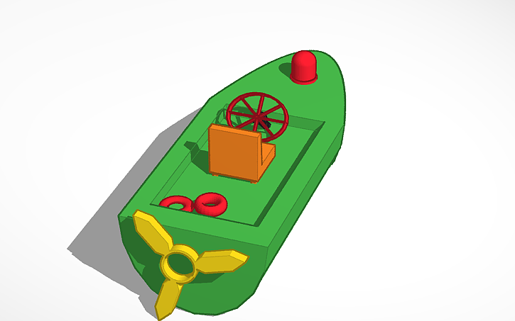 3D design Anith Transformers Boat - Tinkercad