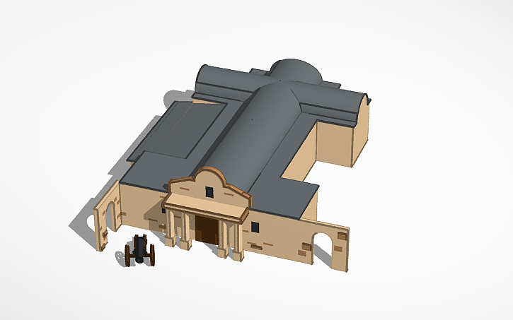 3D design The Alamo - Tinkercad