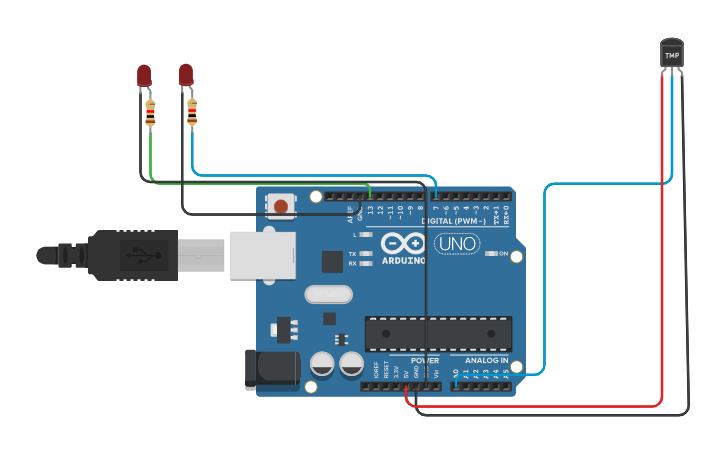 Circuit design EJERCICIO 2a - Tinkercad