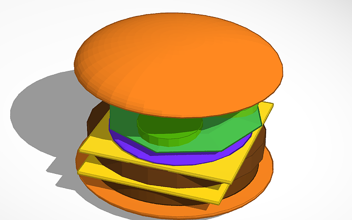 3D design noah burger | Tinkercad