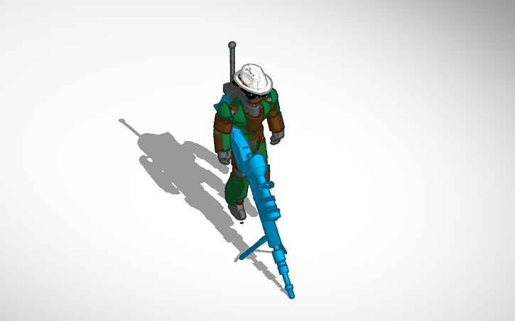 3D design MLG action figure - Tinkercad