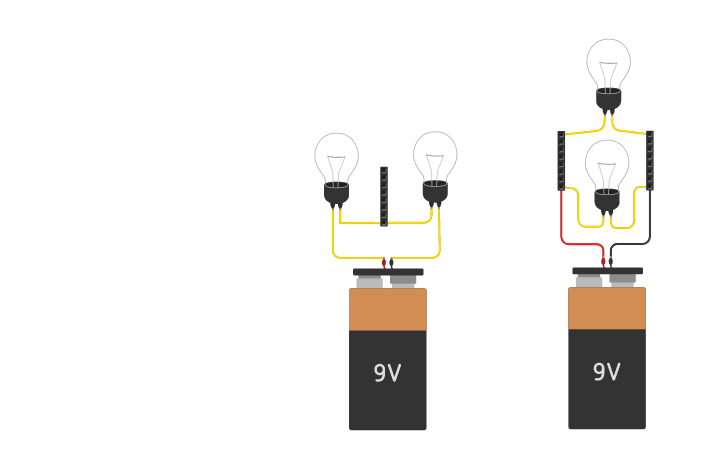 Circuit design ELab_cours_1A-2 Série vs parallèle | Tinkercad