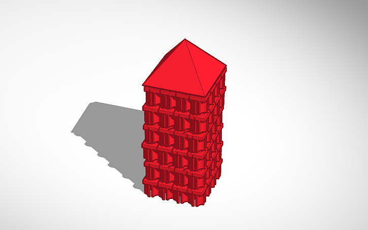 3D design La tour crayon de Part-dieu | Tinkercad