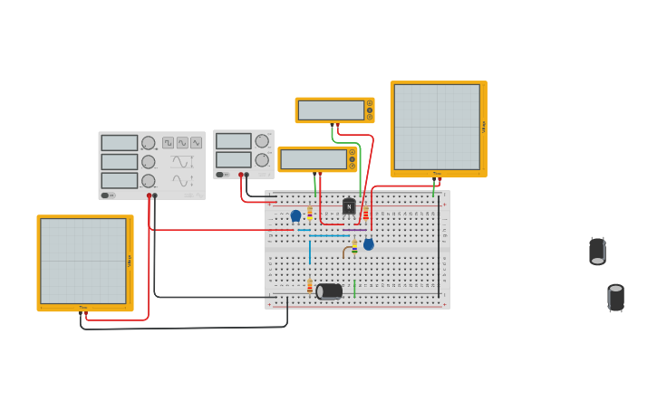 Circuit design Class A Amplifier 1 - Tinkercad