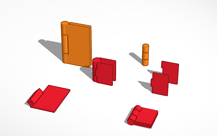 3D design hinge - Tinkercad