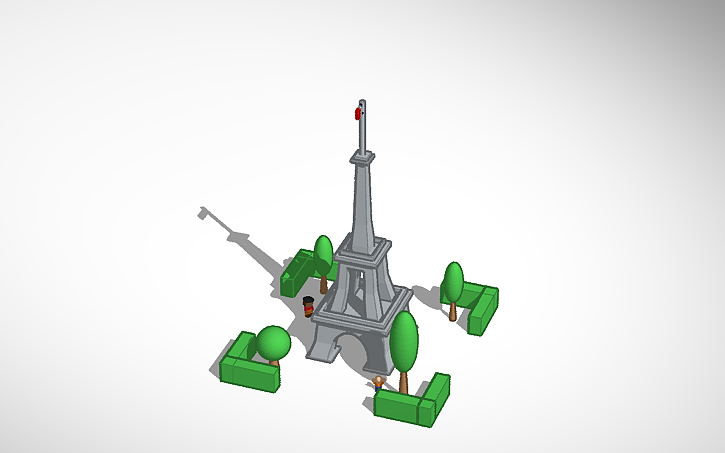 3D design eifell tower - Tinkercad
