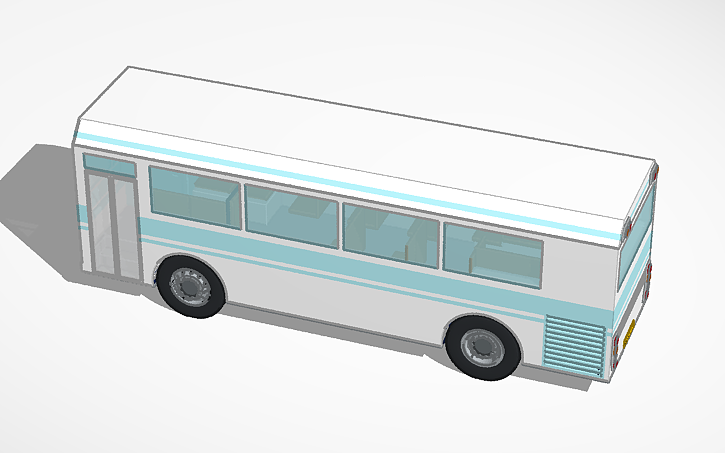3D design Single Decker Bus - Tinkercad