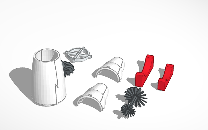 3D design Jet engine - kit to build - Tinkercad