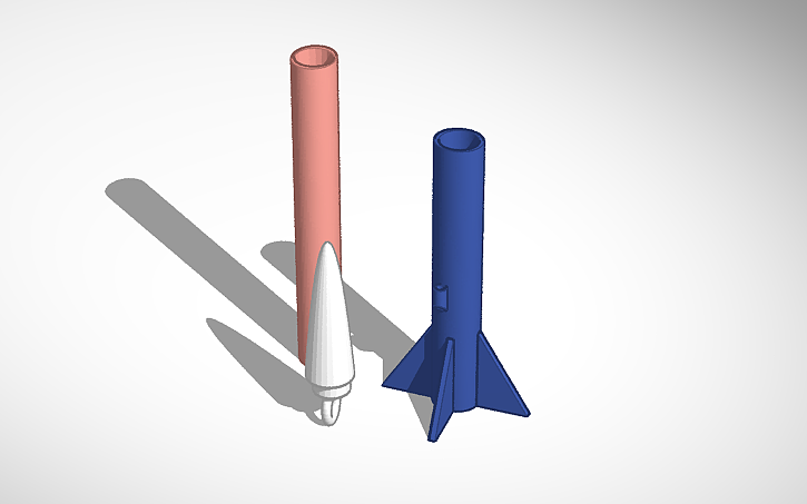 3d Design Rocket Tinkercad