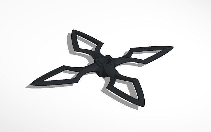 3D design ninja star - Tinkercad
