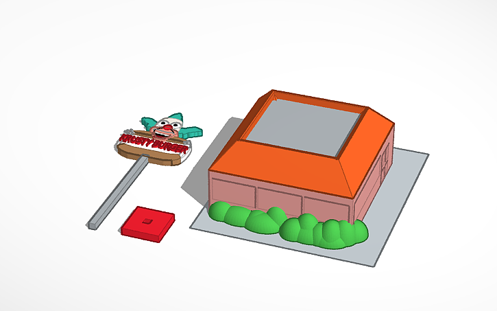 3D design Krusty Burger - Tinkercad