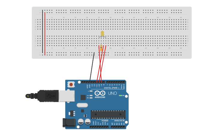 Circuit design RGB LED(6) | Tinkercad