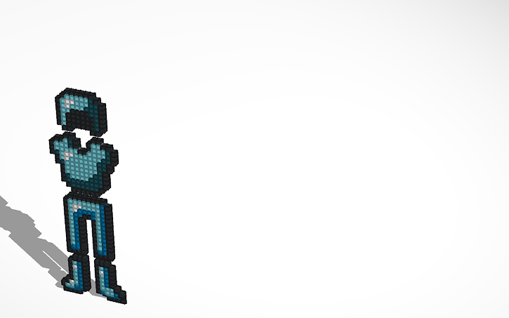 3D design Minecraft Diamond Armor | Tinkercad
