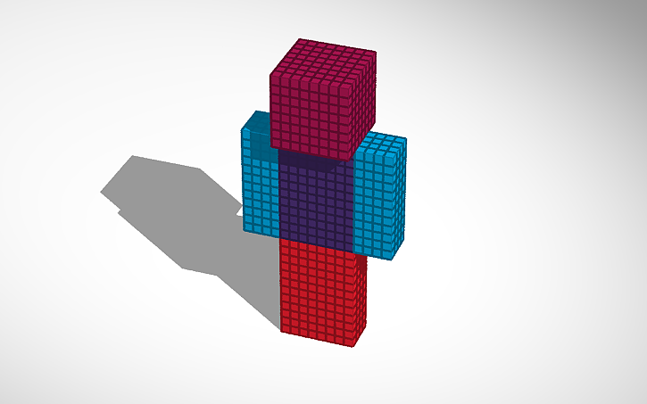 3D design Minecraft Skin - Tinkercad