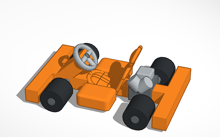3D design Go-Kart - Tinkercad