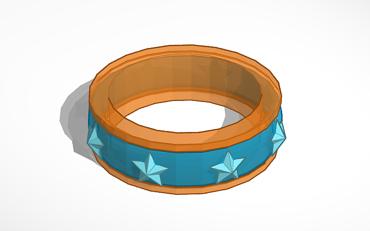 3D design fidget ring complex - Tinkercad