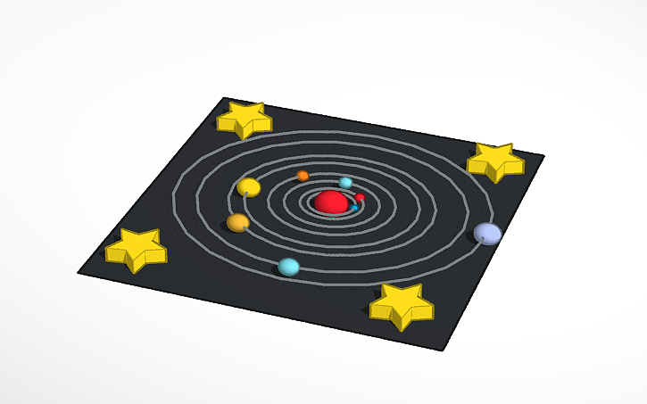 3d Design Solar System Tinkercad