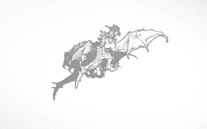 3D design Alduin Skyrim Dragon (Copied) | Tinkercad