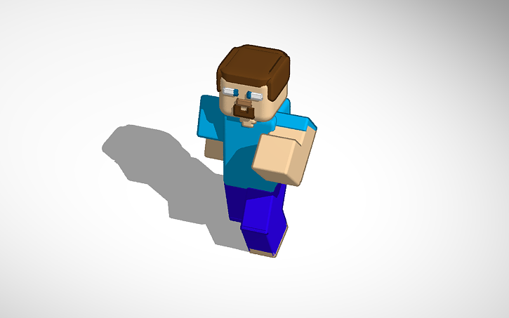 3D design Animated Minecraft Steve - Tinkercad