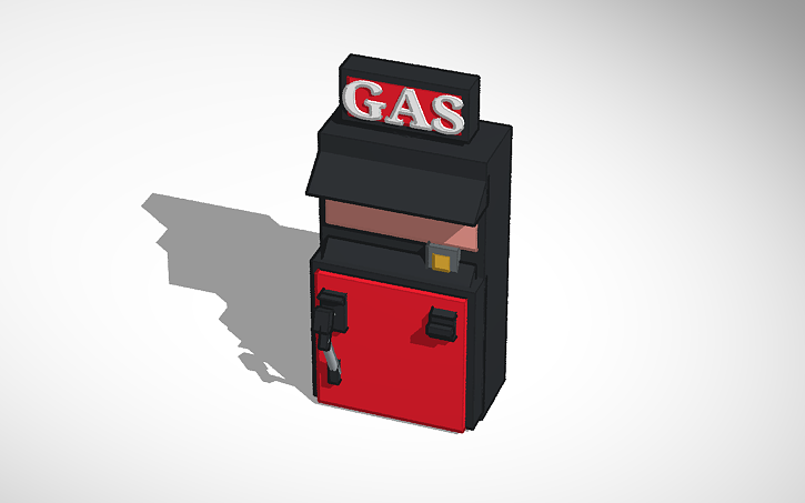 3D design Gas Pump - Tinkercad