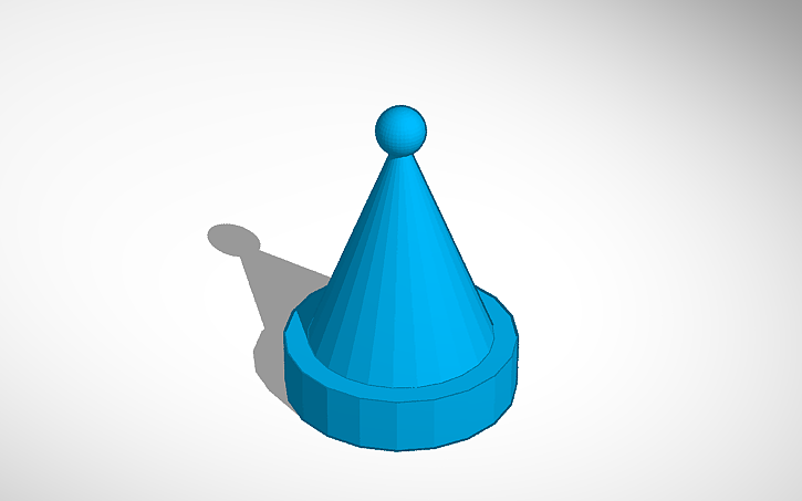 3D design game piece - Tinkercad