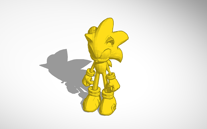 3d Design Super Sonic Tinkercad