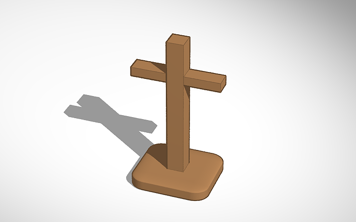3D design cross - Tinkercad