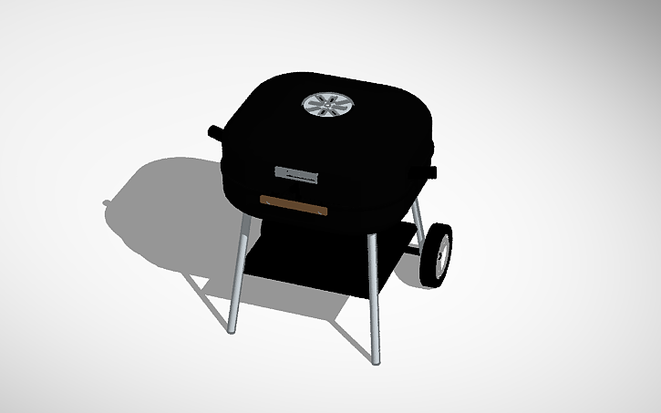 3D design John Deere 12C Charcoal BBQ Grill - Tinkercad
