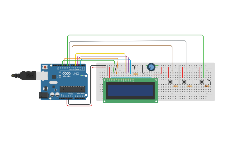 Circuit design Elevator project - Tinkercad