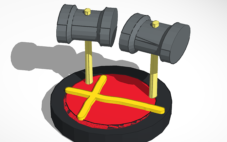 3D design Smash bros hammer | Tinkercad