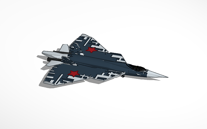 3D design su-57/sukhoi-57 - Tinkercad