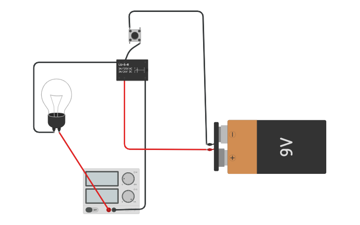 Circuit design Relay - Tinkercad