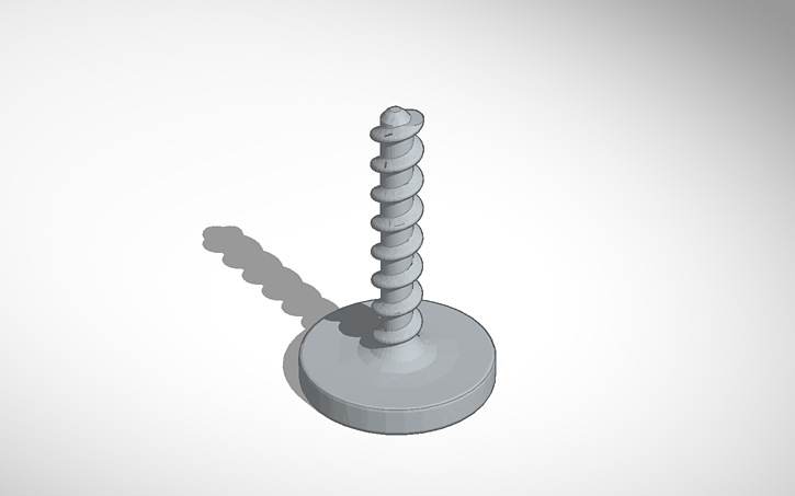 3D design Nail - Tinkercad
